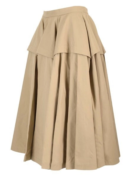 Bottega Veneta A-line Fold Skirt
