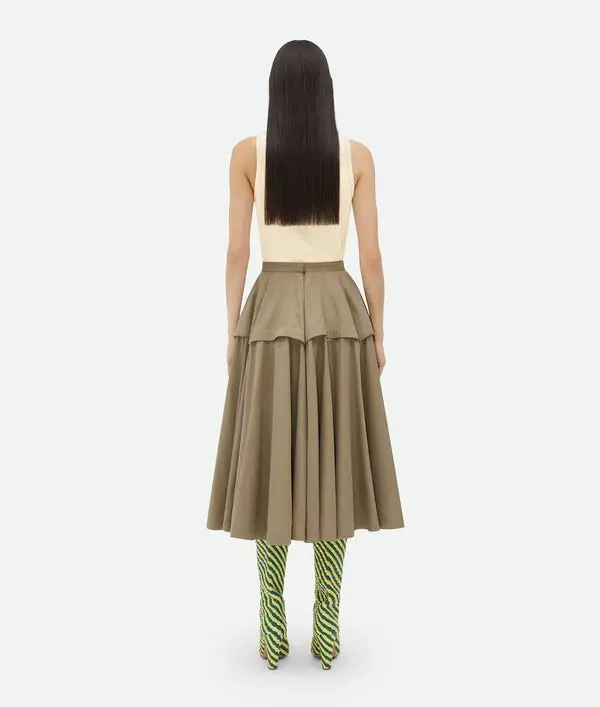 Bottega Veneta A-line Fold Skirt