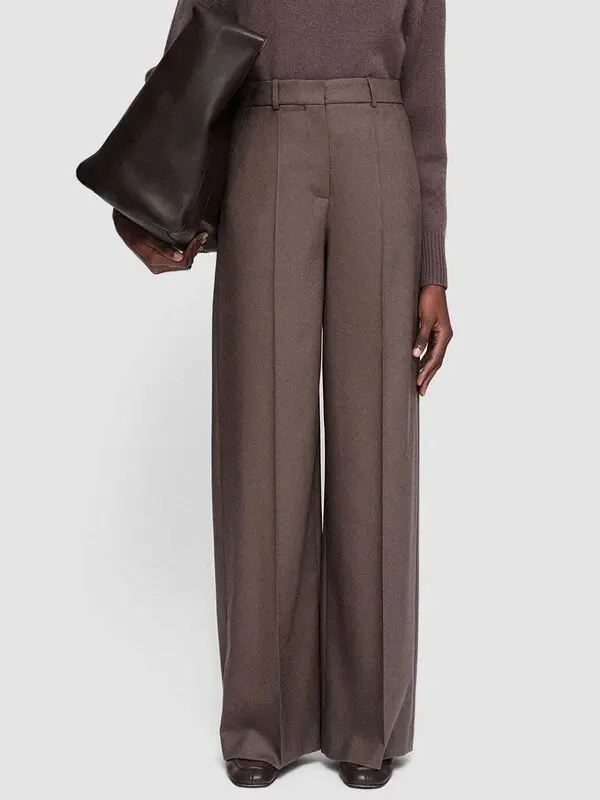 JOSEPH High Waist Wide Leg Casual Pants