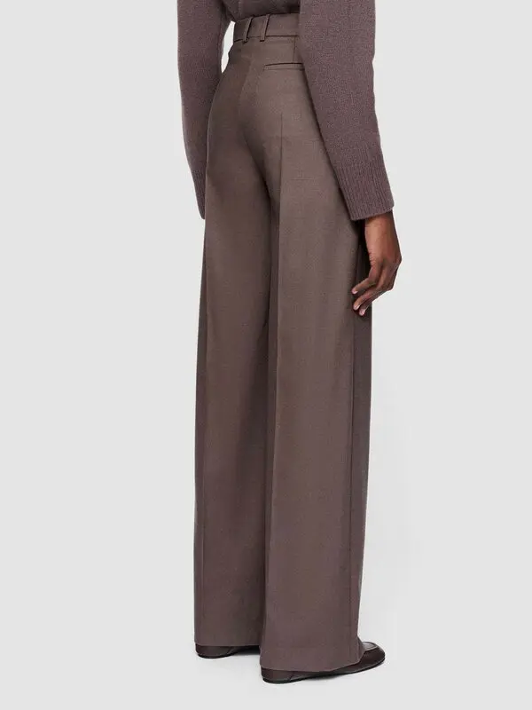 JOSEPH High Waist Wide Leg Casual Pants