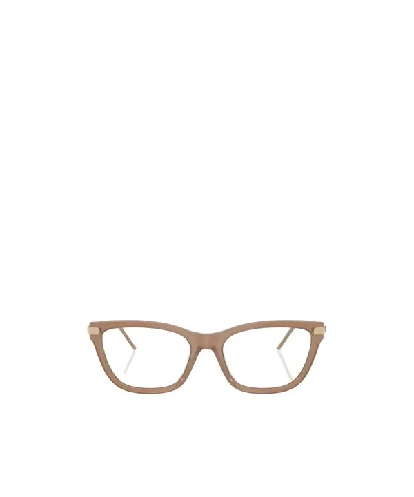 Emporio Armani Cat Eye Frame Eyeglasses - Brown