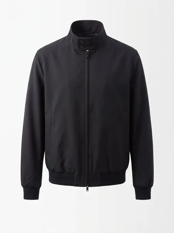 Gucci Zip-up Jacket With Button Collar