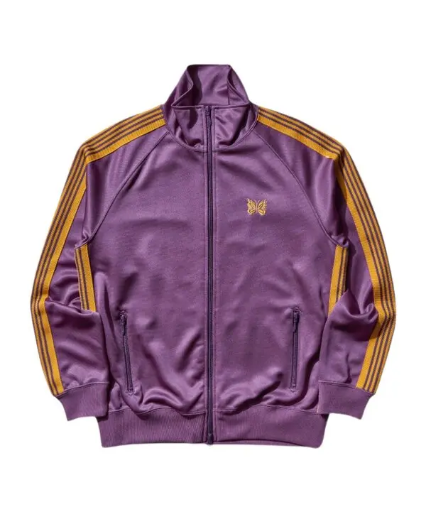 Needles Long-sleeved Jacket With Zip Front And Logo Detail - Purple