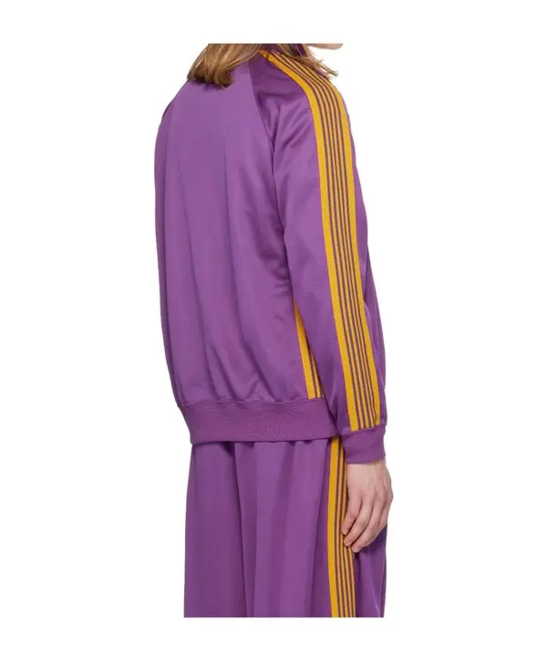 Needles Long-sleeved Jacket With Zip Front And Logo Detail - Purple