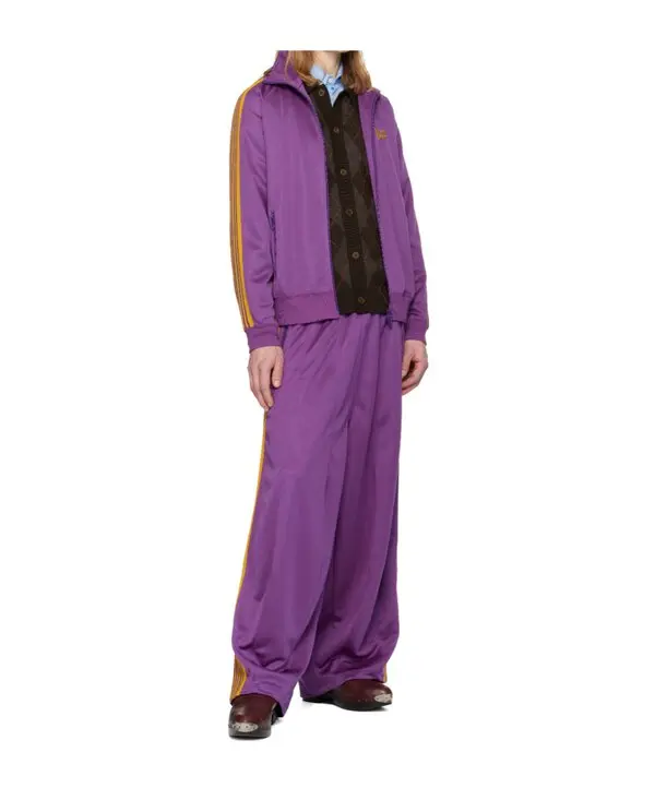 Needles Long-sleeved Jacket With Zip Front And Logo Detail - Purple
