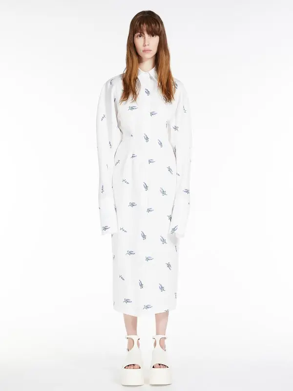 Sportmax Floral Print Shirt Dress