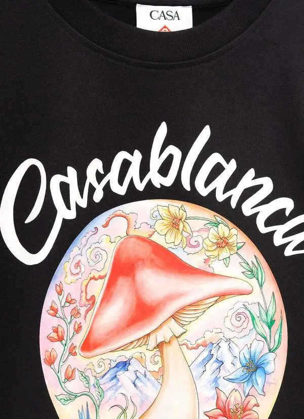 Casablanca Graphic Printed Crewneck T-shirt