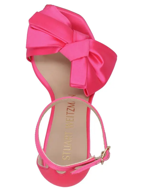 STUART WEITZMAN Logo High-heeled Sandals With Bow Detailing