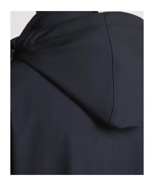 FAY Travel Stretch Jersey Coat With Zip And Snap Fastening