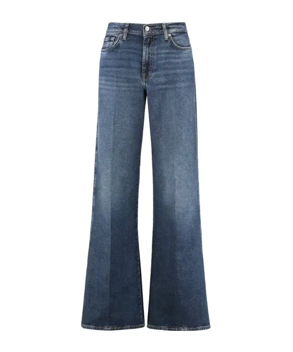 7 For All Mankind Lotta Wide-leg Jeans - Blue