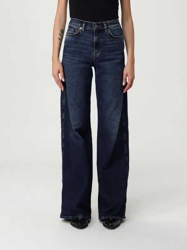 7 For All Mankind Lotta Wide-leg Jeans - Blue