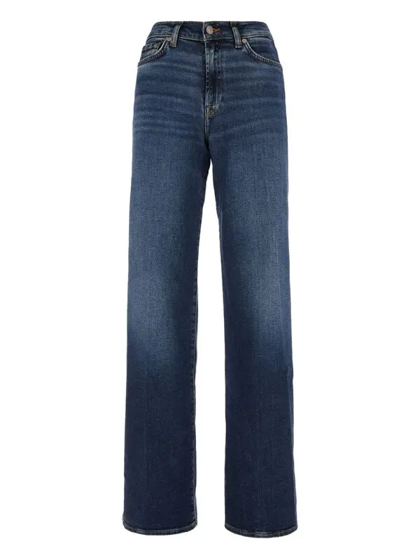 7 For All Mankind Lotta Wide-leg Jeans - Blue