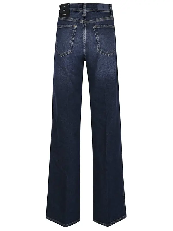 7 For All Mankind Lotta Wide-leg Jeans - Blue