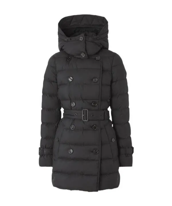 Burberry Detachable Hood Puffer Coat - Black