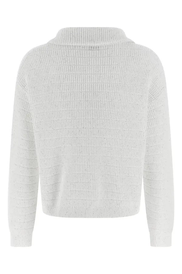 Brunello Cucinelli V-neck Knitted Polo Shirt - No