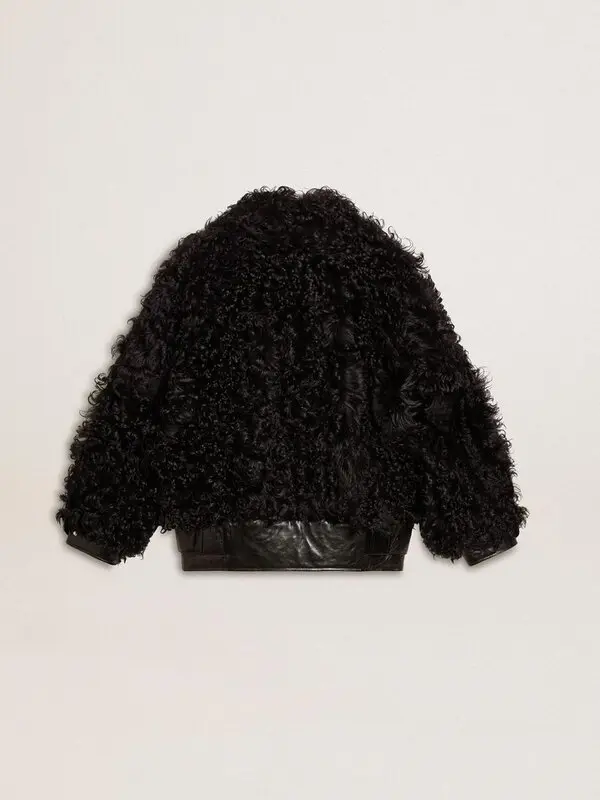 GOLDEN GOOSE Shearling Jacket With Leather Trims