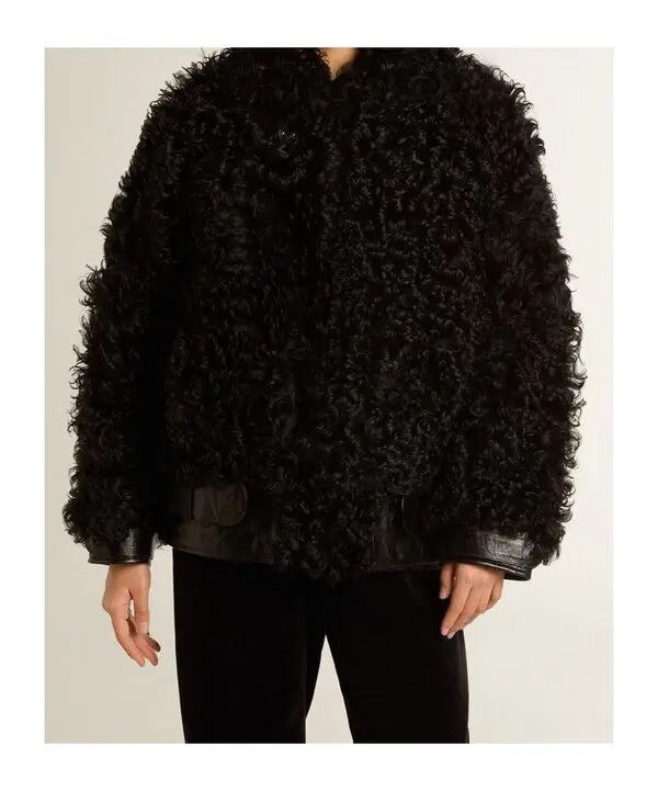 GOLDEN GOOSE Shearling Jacket With Leather Trims