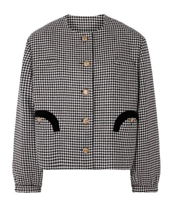 BLAZÉ MILANO Houndstooth Jacket - Black