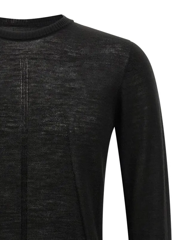 Rick Owens Long Sleeve Crewneck Jumper - Black