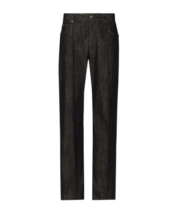 Dolce & Gabbana Wide Leg Jeans - Black