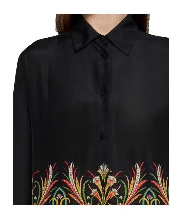 Etro Paisley Print Long Sleeve Shirt