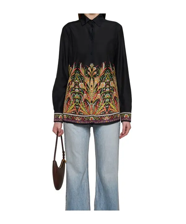 Etro Paisley Print Long Sleeve Shirt