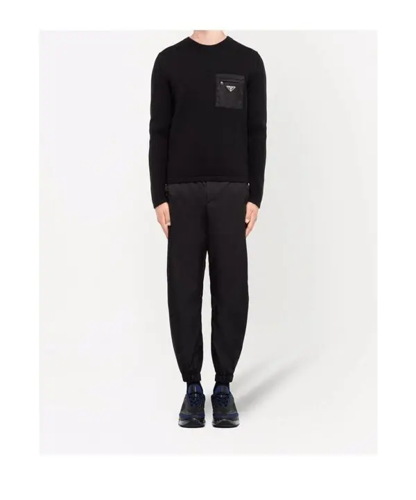 Prada Logo Pocket Knitted Jumper