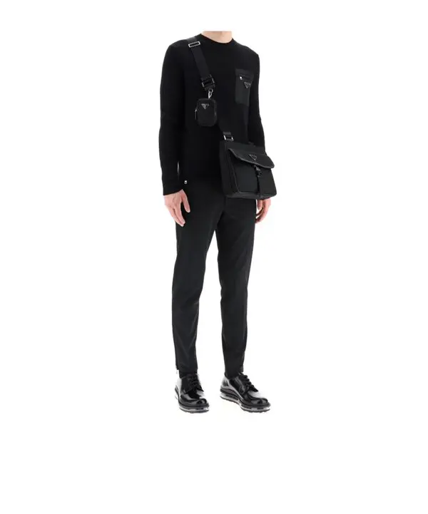 Prada Logo Pocket Knitted Jumper