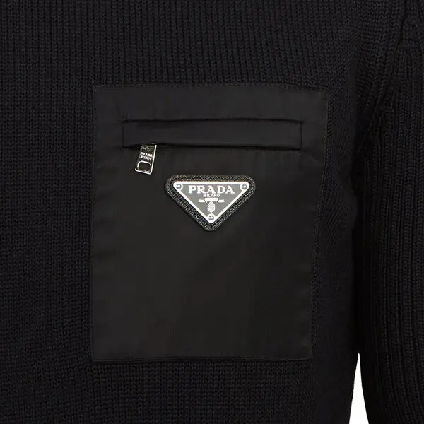Prada Logo Pocket Knitted Jumper