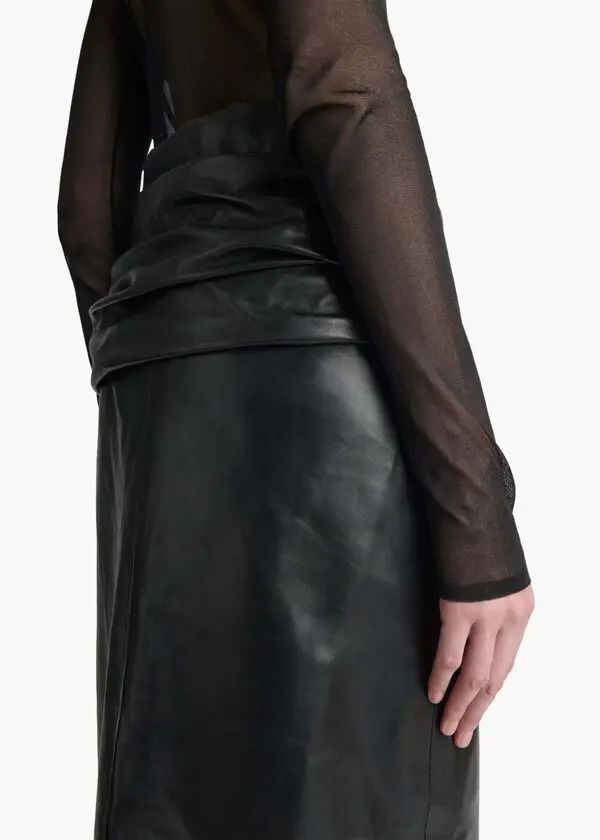 Khaite Pleated Detail Skirt