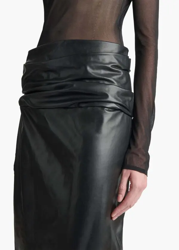 Khaite Pleated Detail Skirt