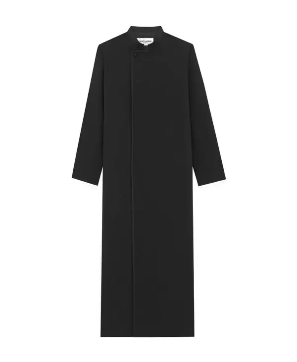 Saint Laurent Kaftan In Wool And Mohair