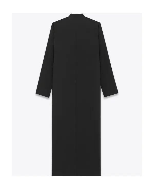 Saint Laurent Kaftan In Wool And Mohair
