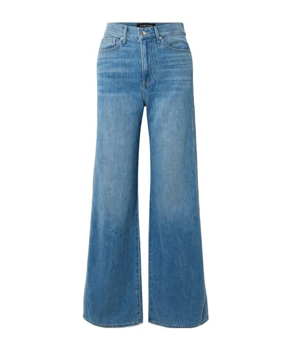 Veronica Beard High-rise Wide-leg Jeans