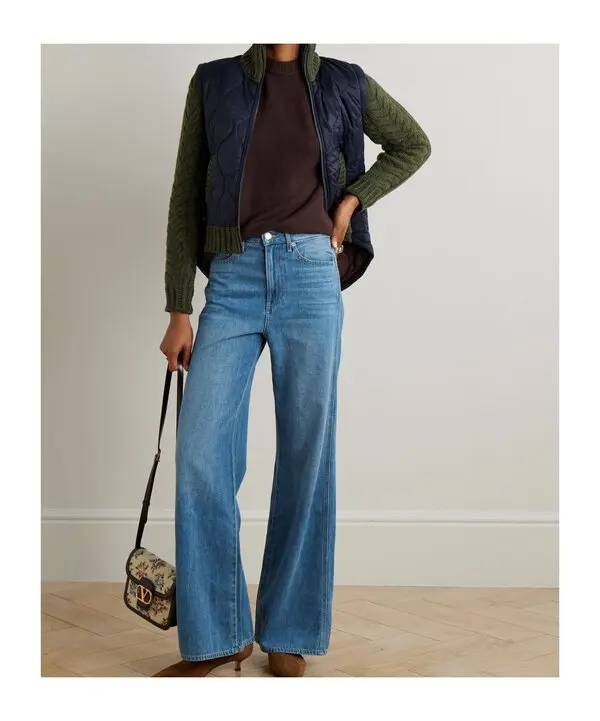 Veronica Beard High-rise Wide-leg Jeans