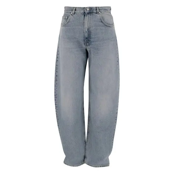 HAIKURE Logo Patch Baggy Jeans - Blue