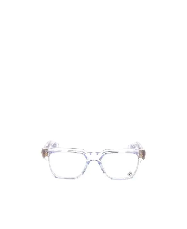 Chrome Hearts Logo Flat Mirror Eyeglasses - White