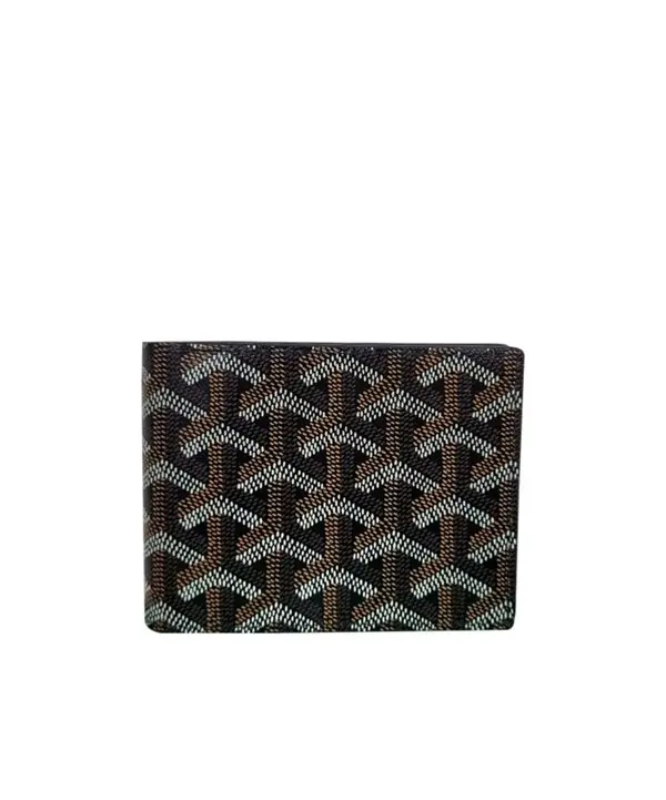 Goyard Pattern Wallet - Black