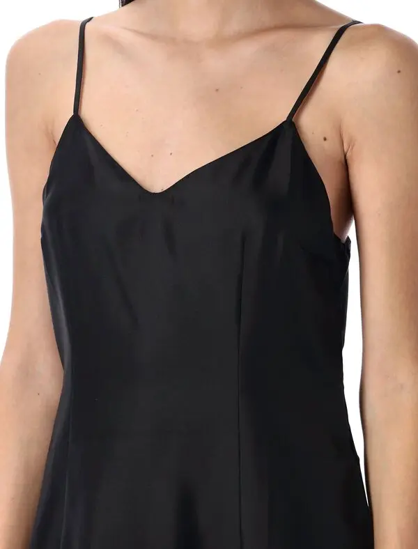 Prada V-neck Sleeveless Midi Dress
