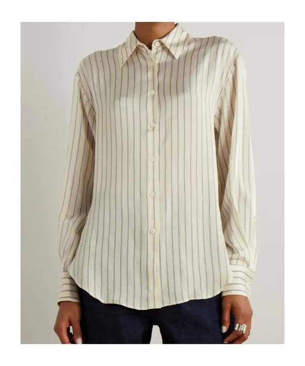 THE FRANKIE SHOP Peri Pinstriped Shirt