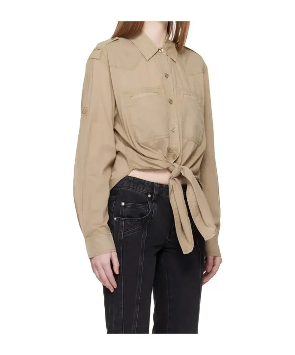 Isabel Marant Étoile Valiane Long-sleeved Shirt - Nude