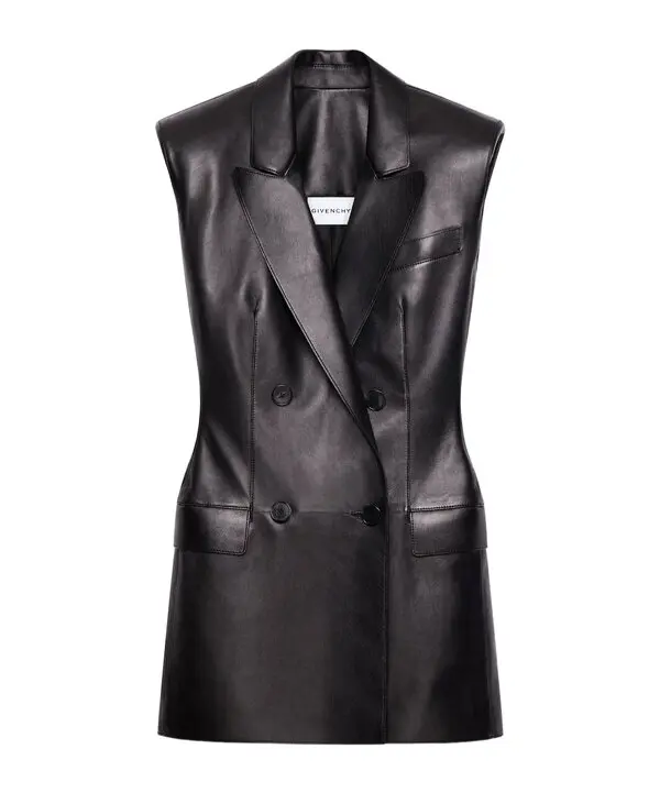 Givenchy Double-breasted Sleeveless Jacket