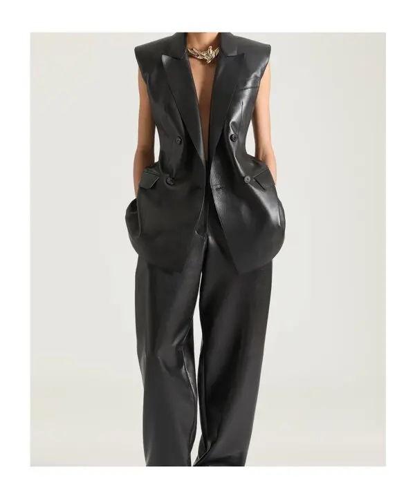 Givenchy Double-breasted Sleeveless Jacket