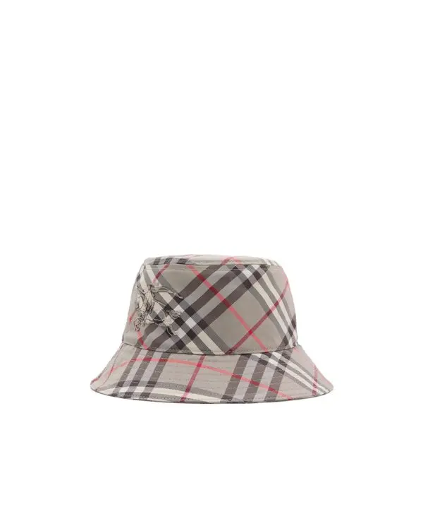 Burberry Check Bucket Hat - Lavender Gray