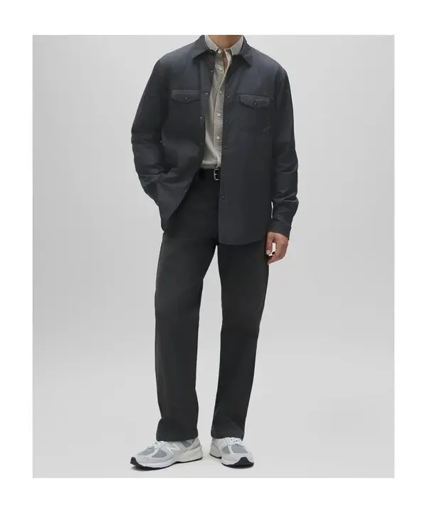 Aspesi Patch Pocketed Buttoned Overshirt - Black
