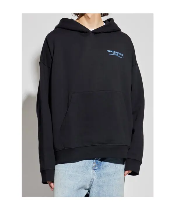 Versace Logo Printed Hoodie
