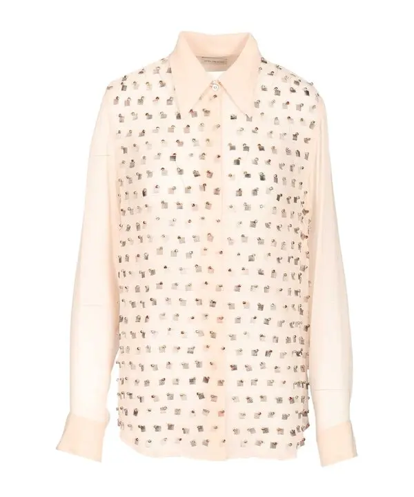 Dries Van Noten Embellished Printed Shirt