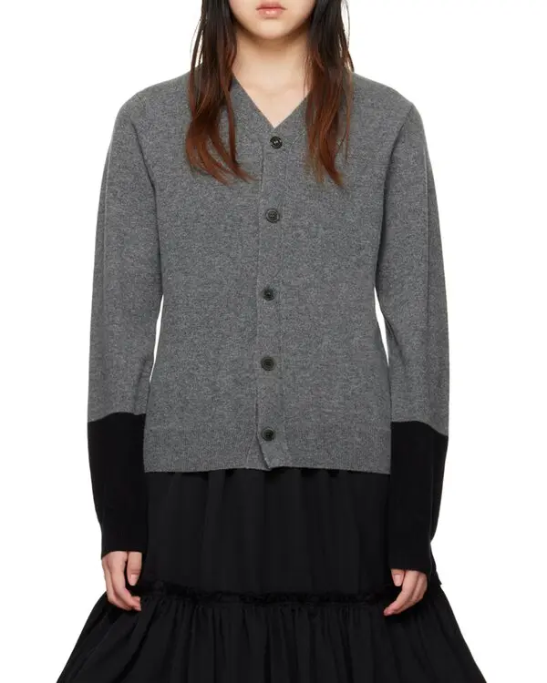 Comme Des Garçons Long Sleeve Button-down Cardigan