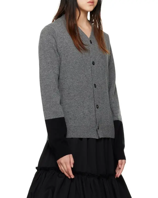 Comme Des Garçons Long Sleeve Button-down Cardigan