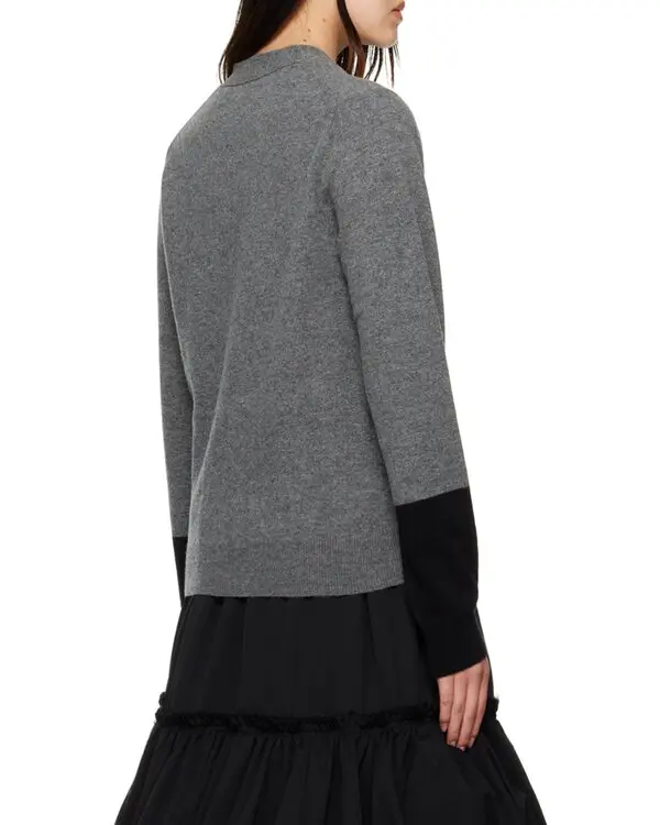 Comme Des Garçons Long Sleeve Button-down Cardigan